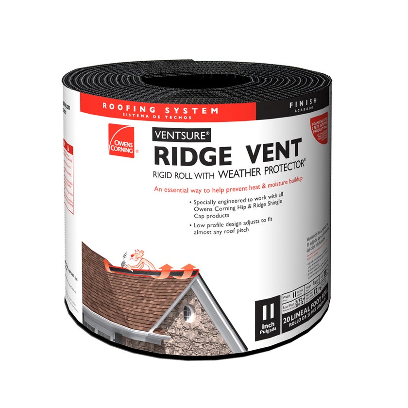 OC VENTSURE RIGID ROLL VENT W/ NAILS 11-1/4"X20' (36/PL) | MacArthur Co.